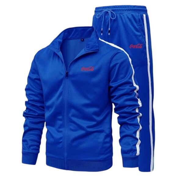 Shirts | Mens Coca Cola Logo Tracksuit Royal Blue | Poshmark